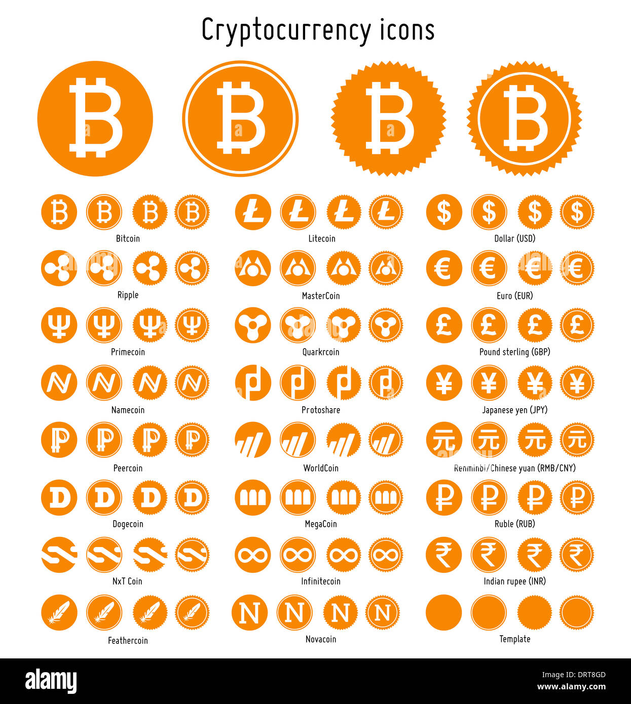 Cryptocurrency template hi-res stock photography and images - Alamy