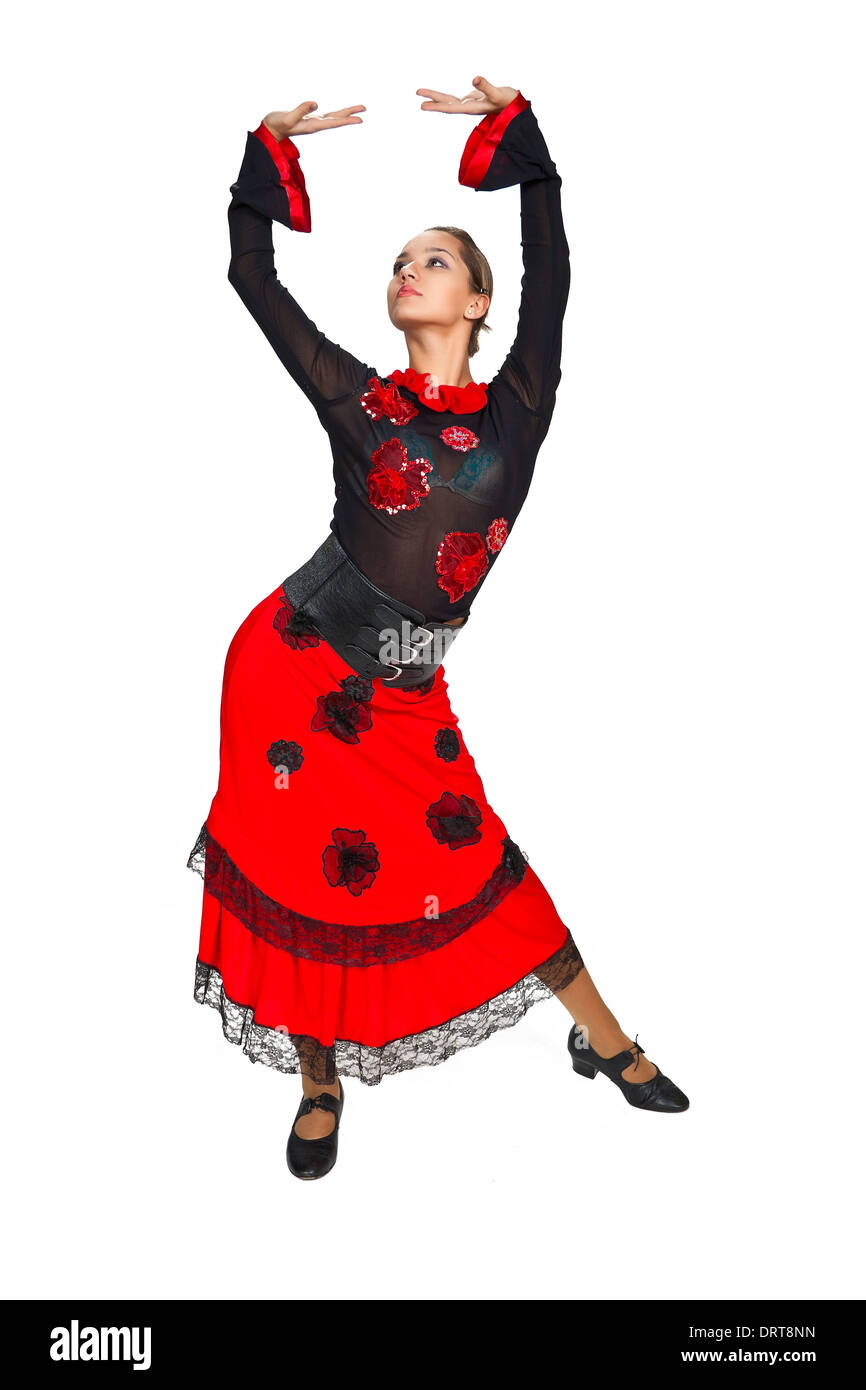 Beautiful spanish dancer Stock Photo - Alamy