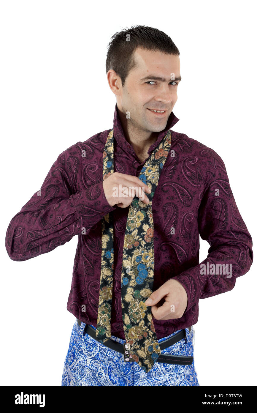 Expressive man in stage costume Stock Photo - Alamy