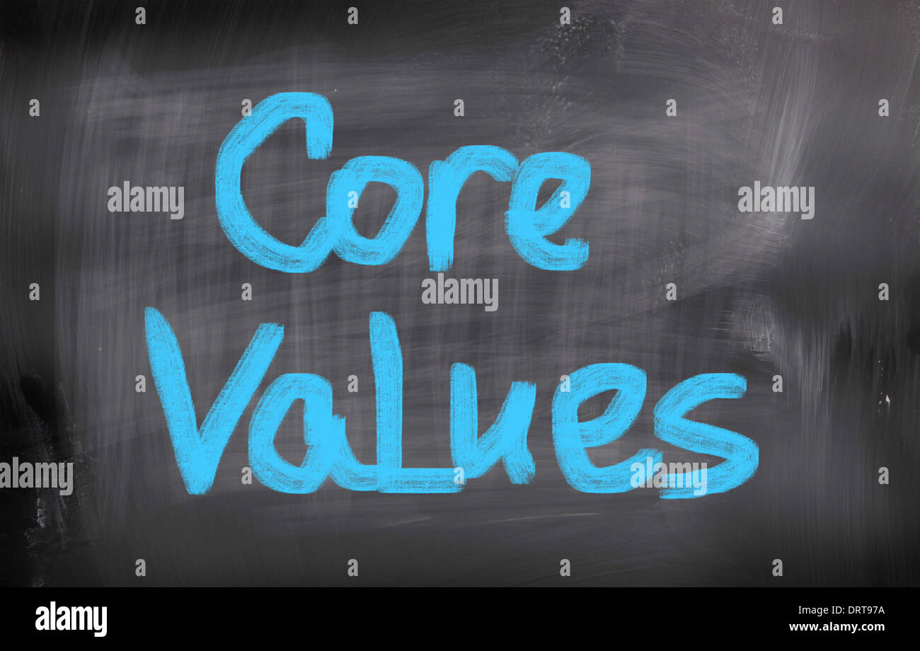 Core Values Concept Stock Photo - Alamy