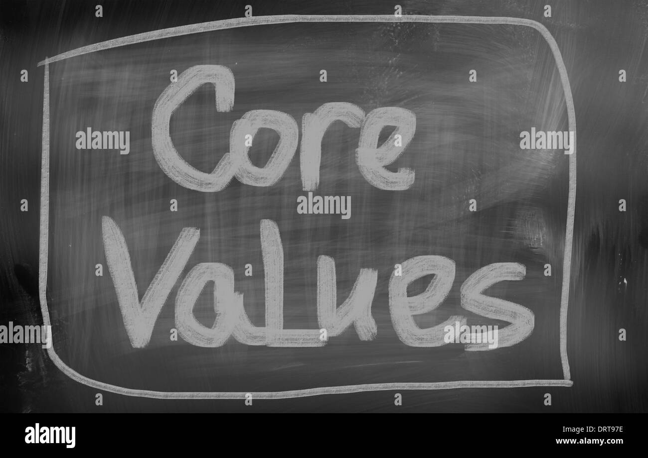 Core Values Concept Stock Photo - Alamy