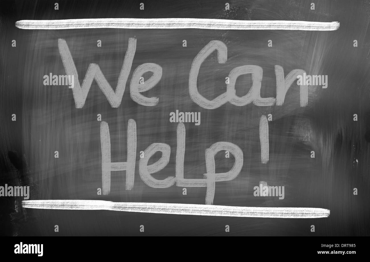 We Can Help Concept Stock Photo - Alamy