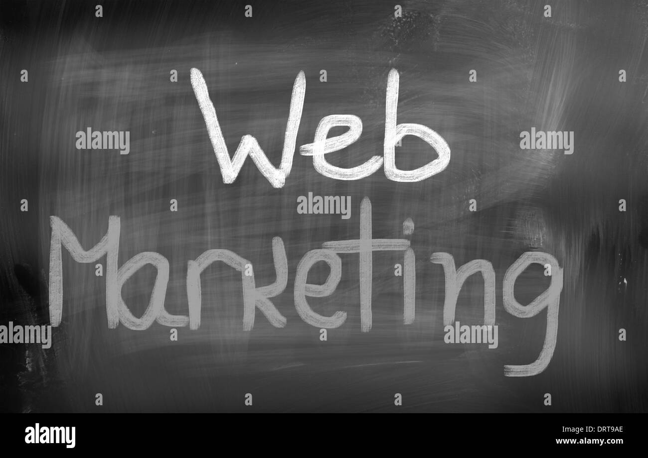 Web Marketing Concept Stock Photo - Alamy
