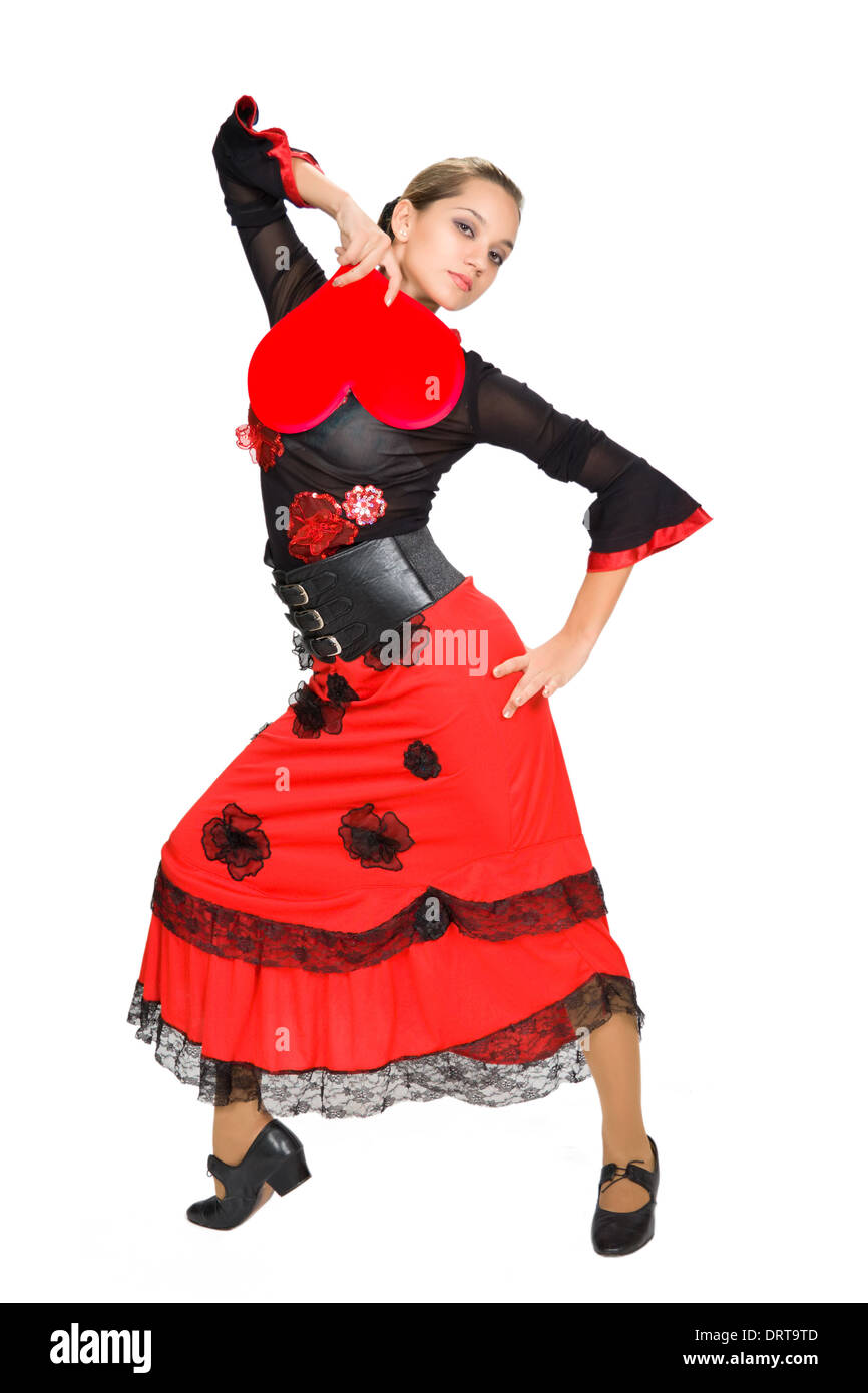 Beautiful spanish dancer Stock Photo - Alamy