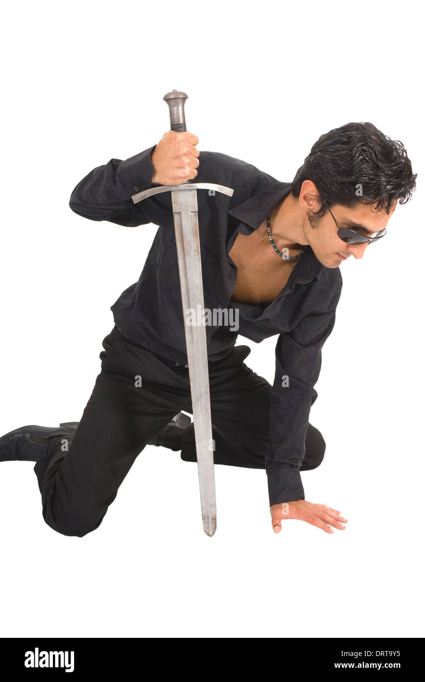 He man with sword Cut Out Stock Images & Pictures - Alamy