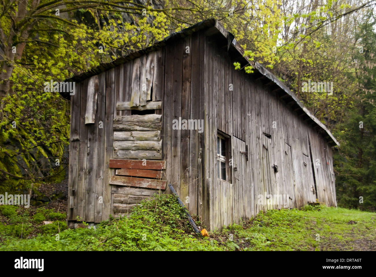 Shed in Harz Mountains, Germany Stock Photo - Alamy