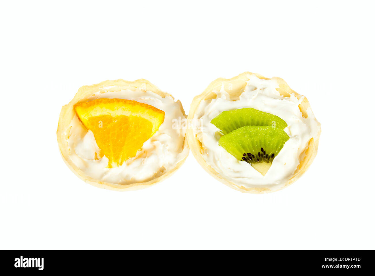 Desserts with fruits Stock Photo - Alamy