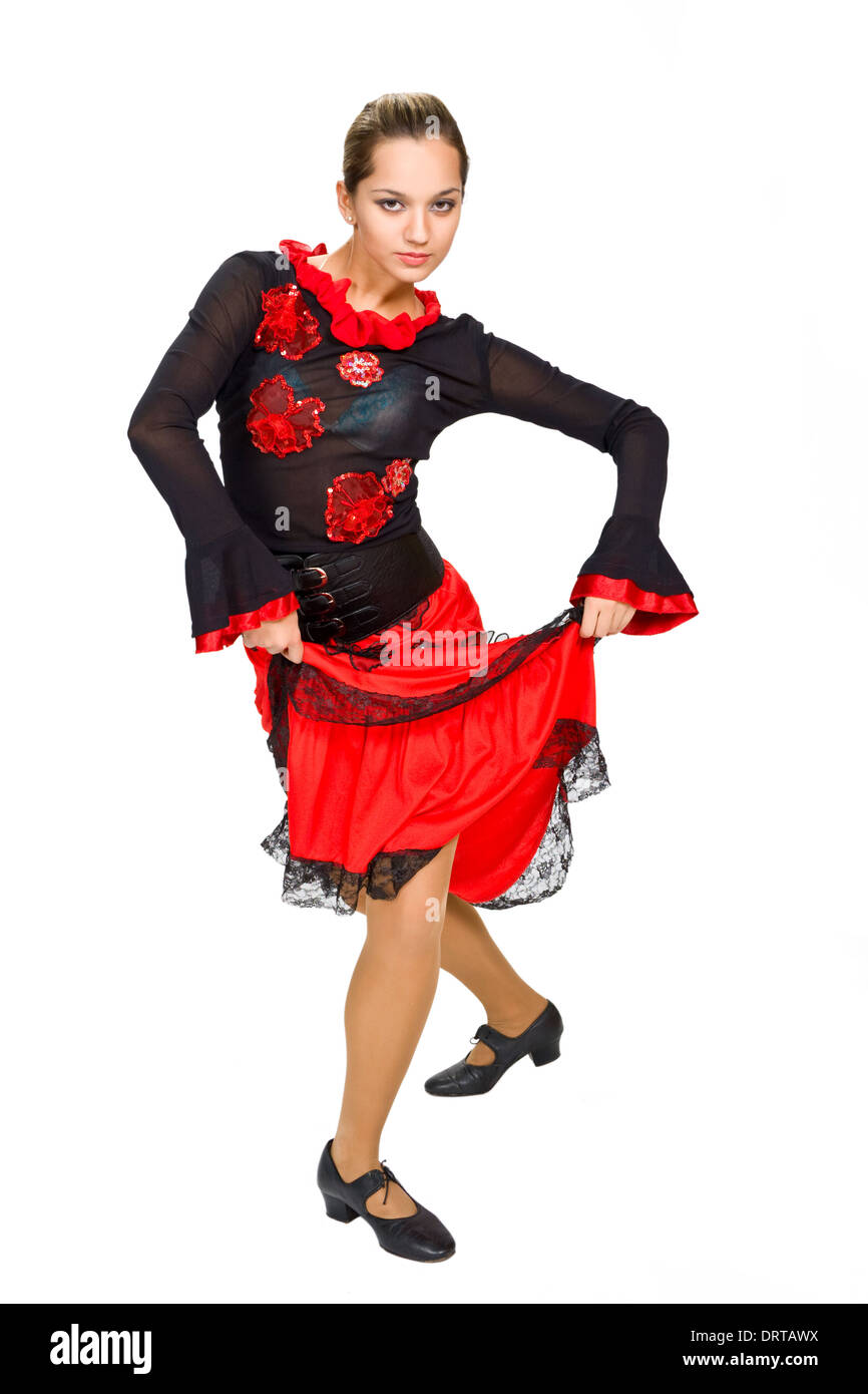 Beautiful spanish dancer Stock Photo - Alamy