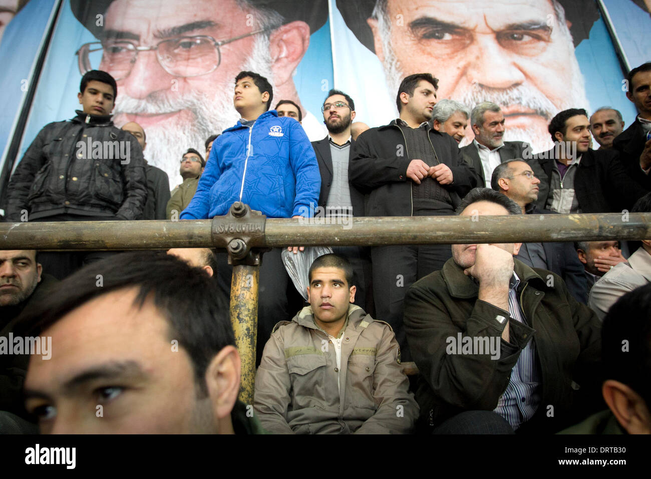 Tehran. 31st Jan, 1979. Iranian people attend the ceremony in Iran's ...