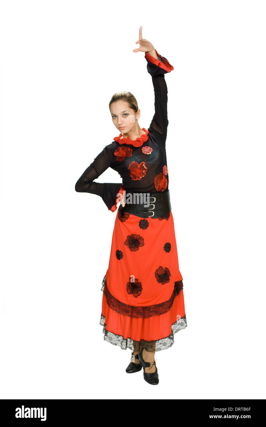 Beautiful spanish dancer Stock Photo - Alamy