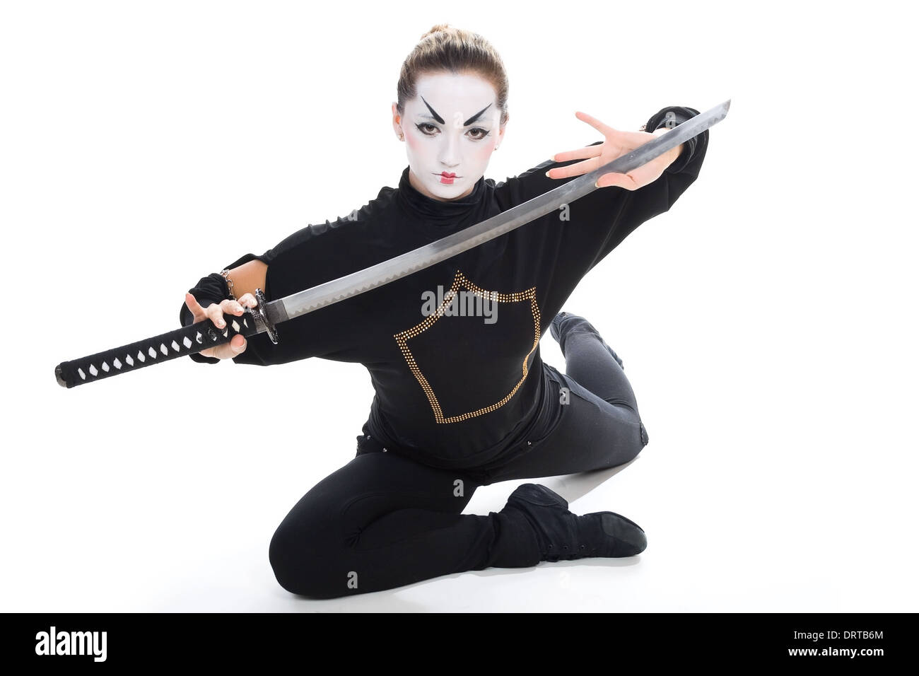Mystic girl with sword Stock Photo - Alamy