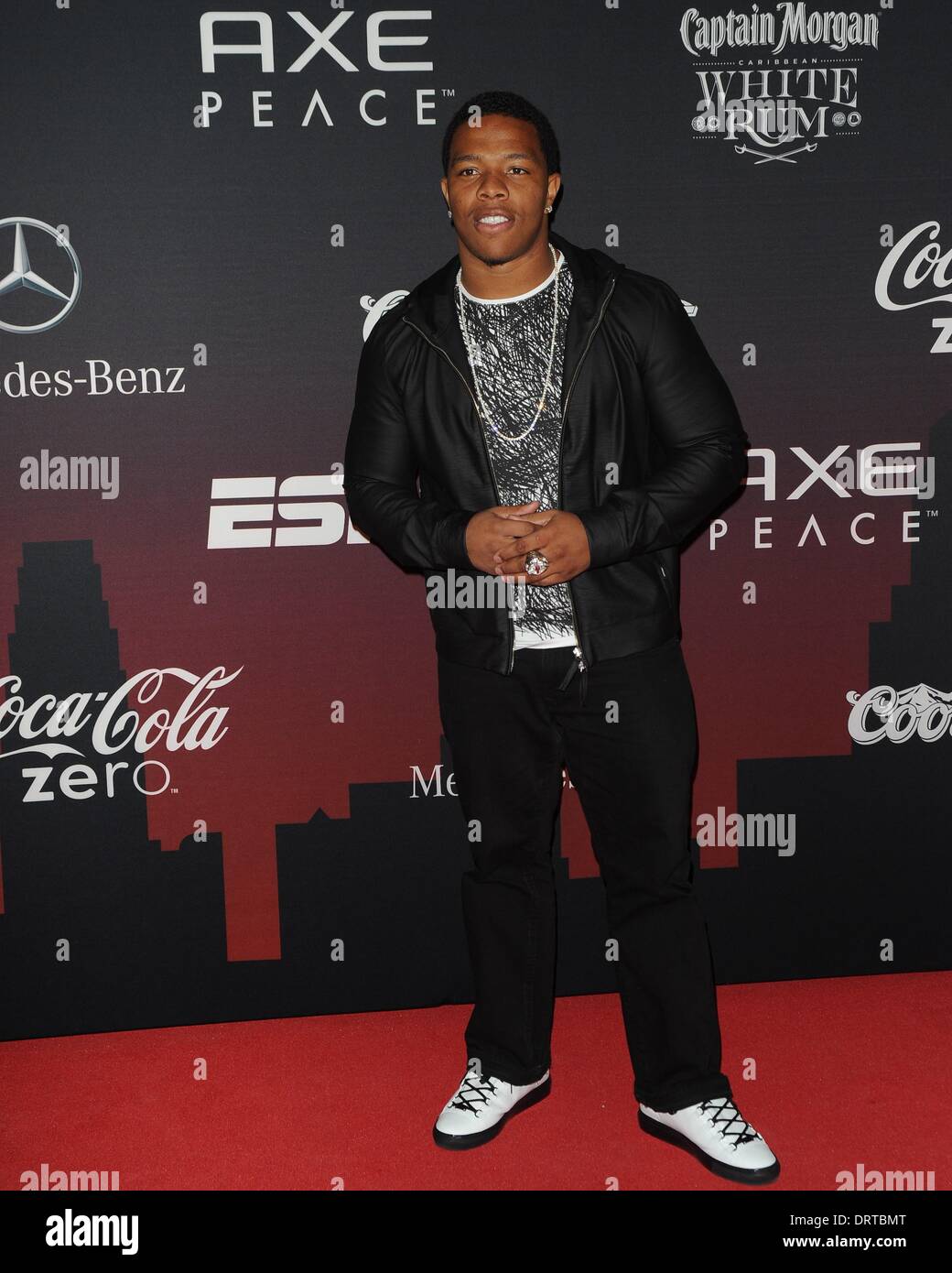 New York, NY, USA. 31st Jan, 2014. Ray Rice at arrivals for ESPN Super ...