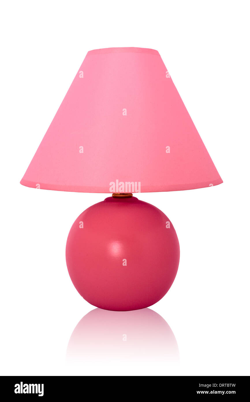Pink table lamp Stock Photo - Alamy