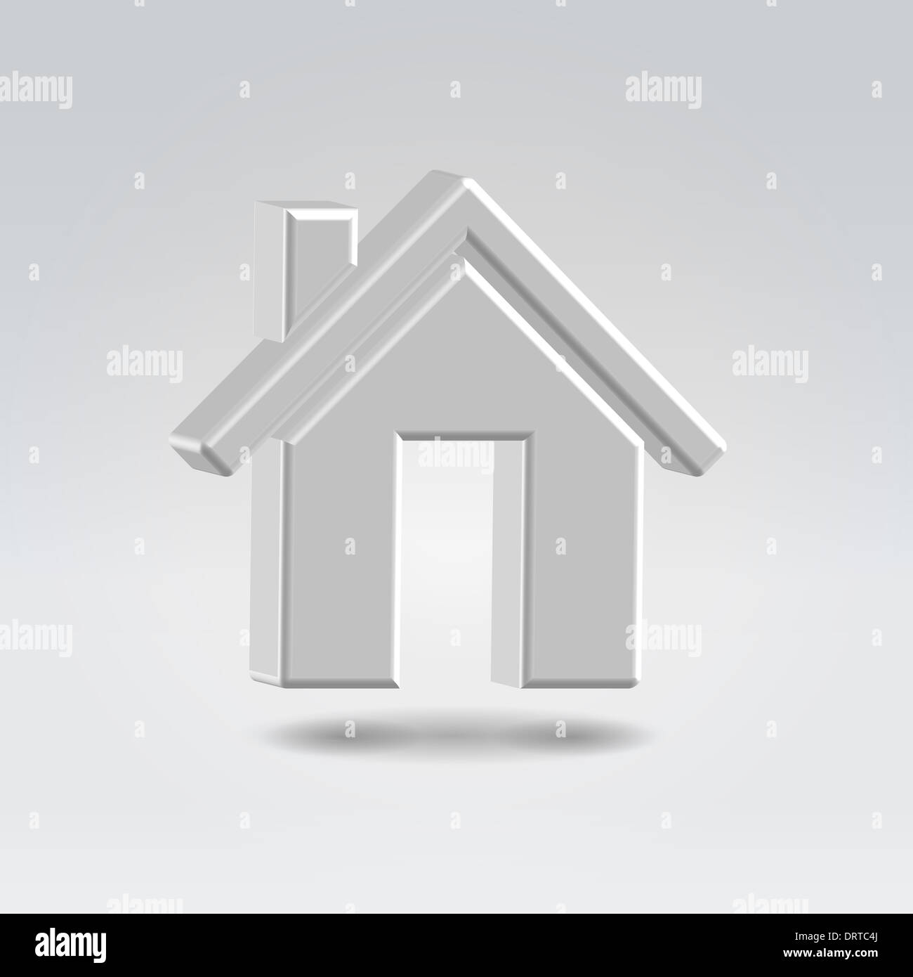 Metallic house icon Stock Photo - Alamy