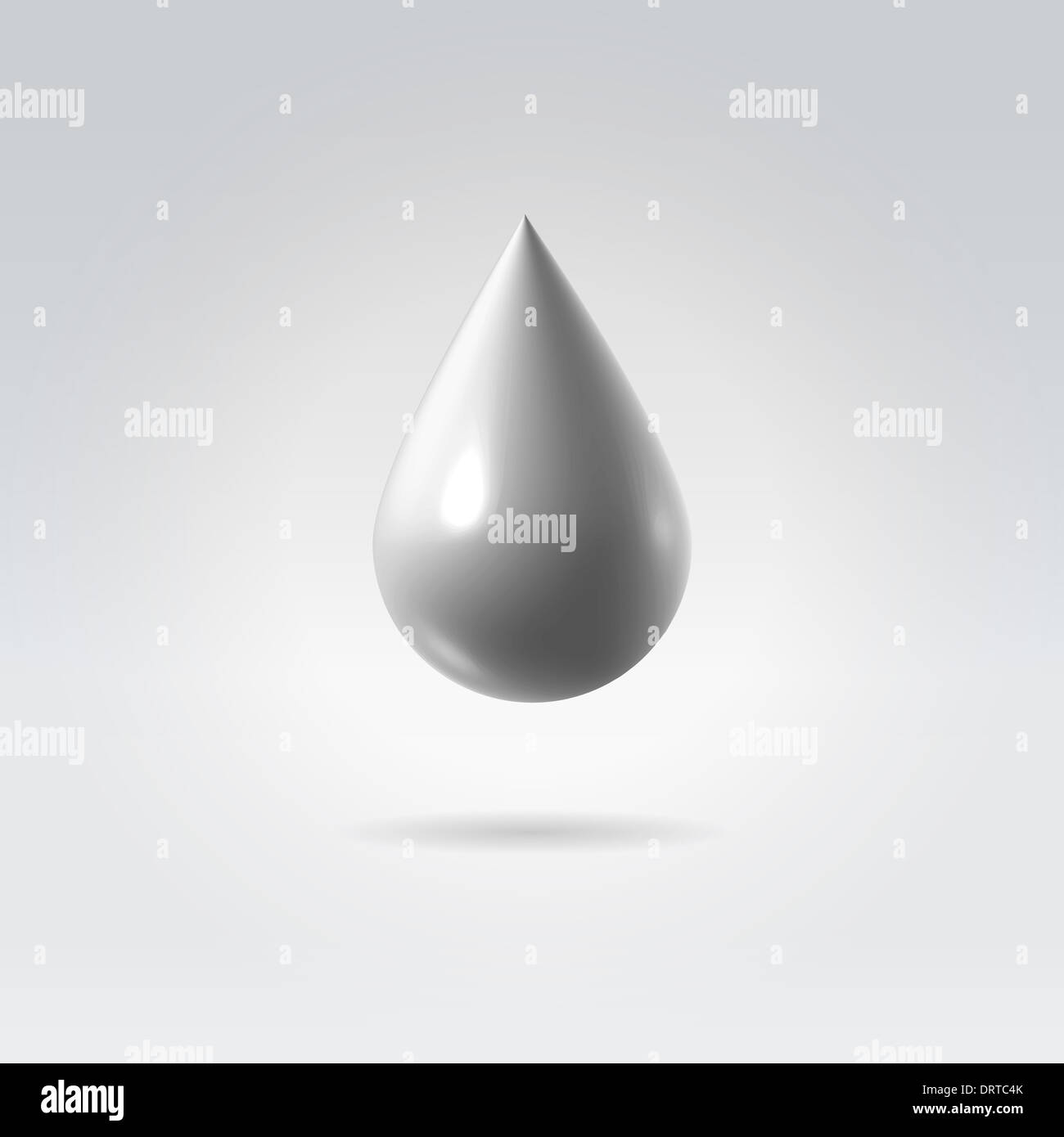 Silver droplet hanging in space Stock Photo - Alamy