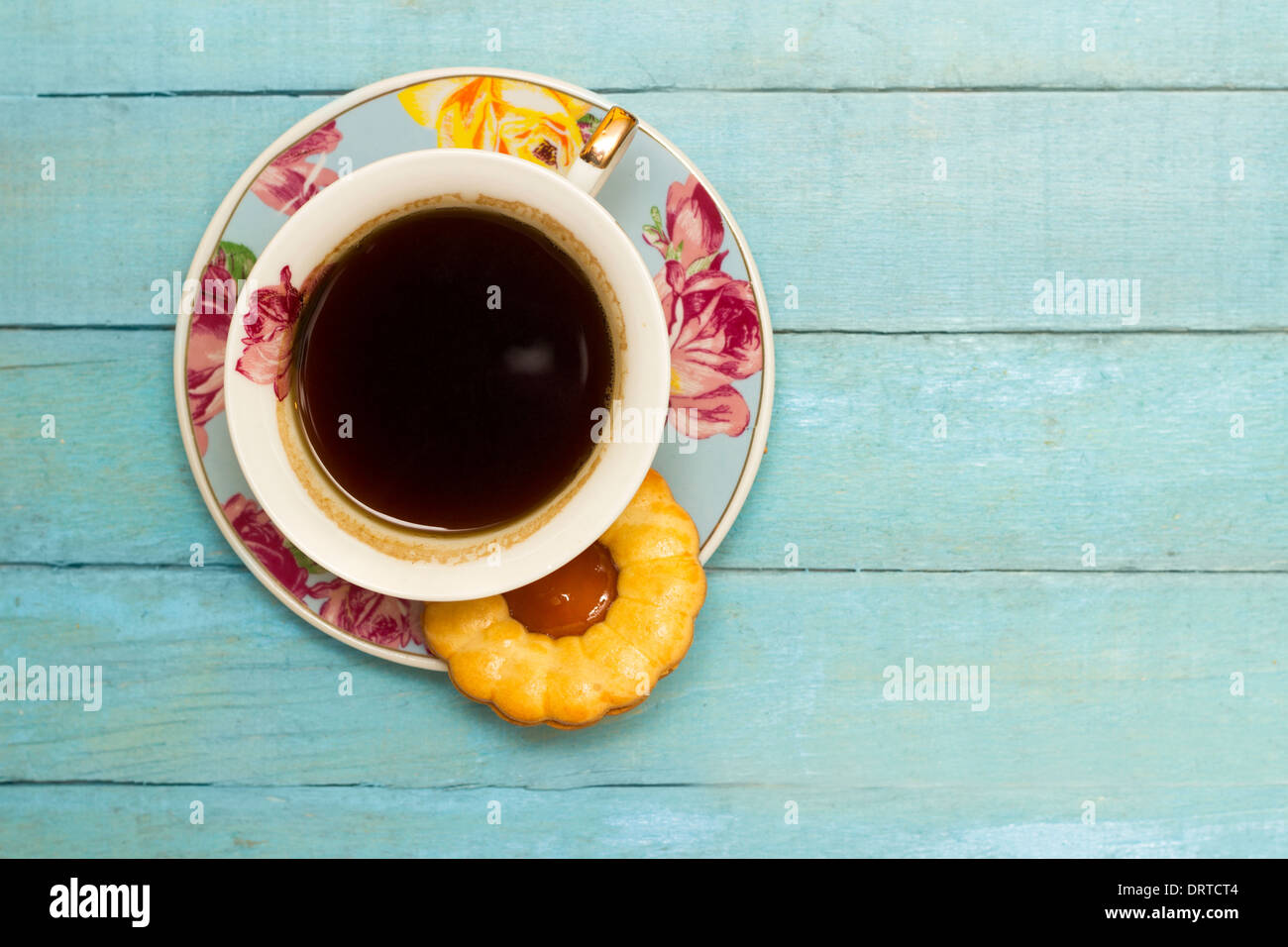 Fresh Turkish Coffee with Biscuit Stock Photo - Alamy