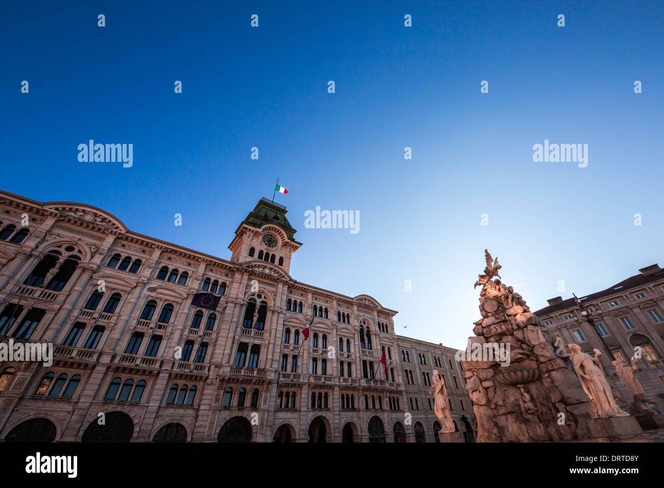 Facade trieste city hall hi-res stock photography and images - Alamy
