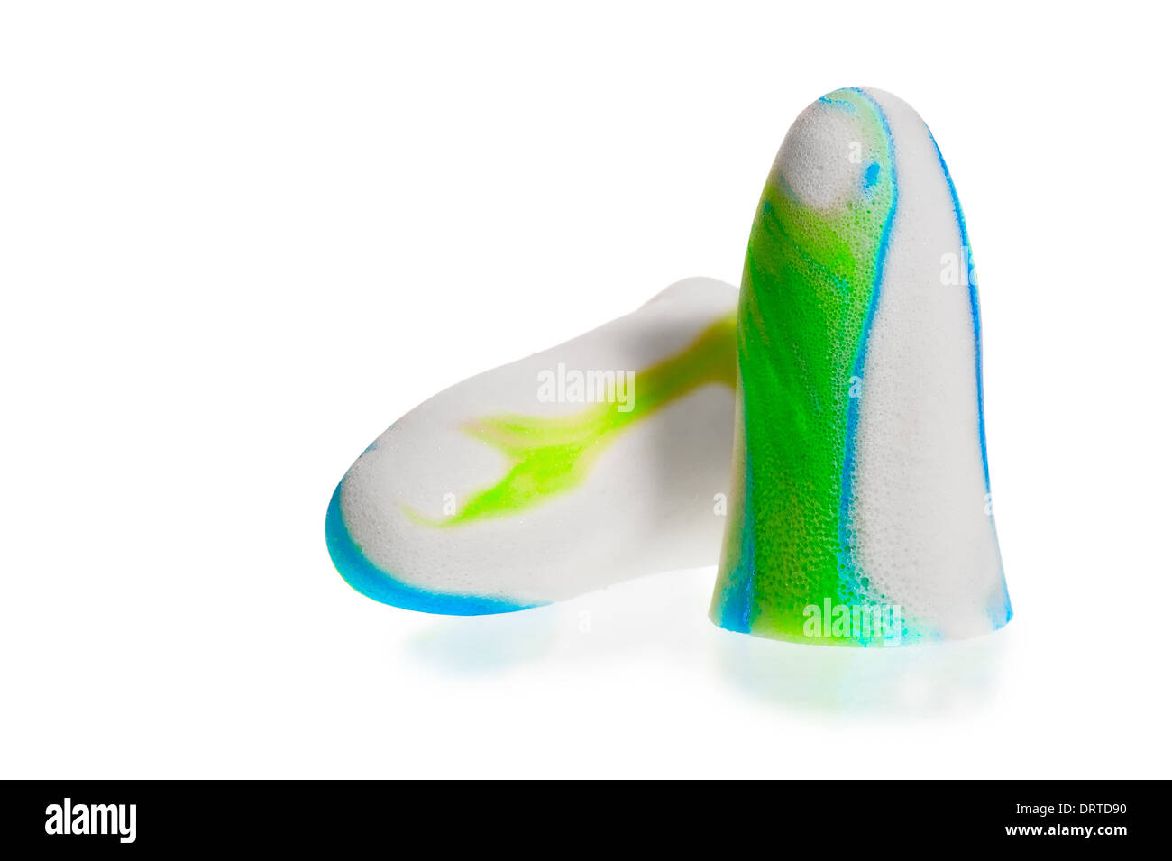 soft colorful ear plugs on white background Stock Photo - Alamy