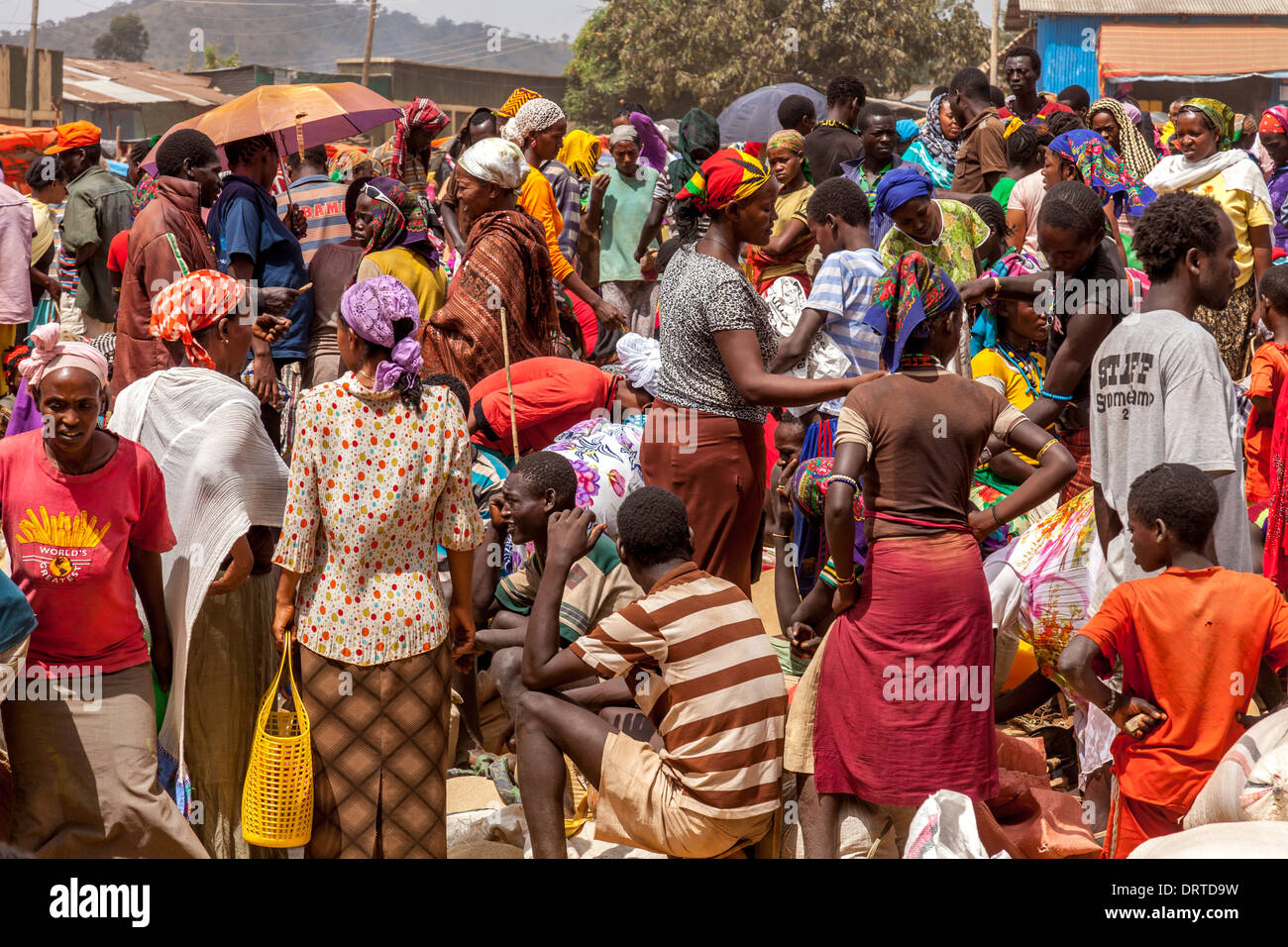 The Saturday Market At Jinka, Omo Valley, Ethiopia Stock Photo - Alamy
