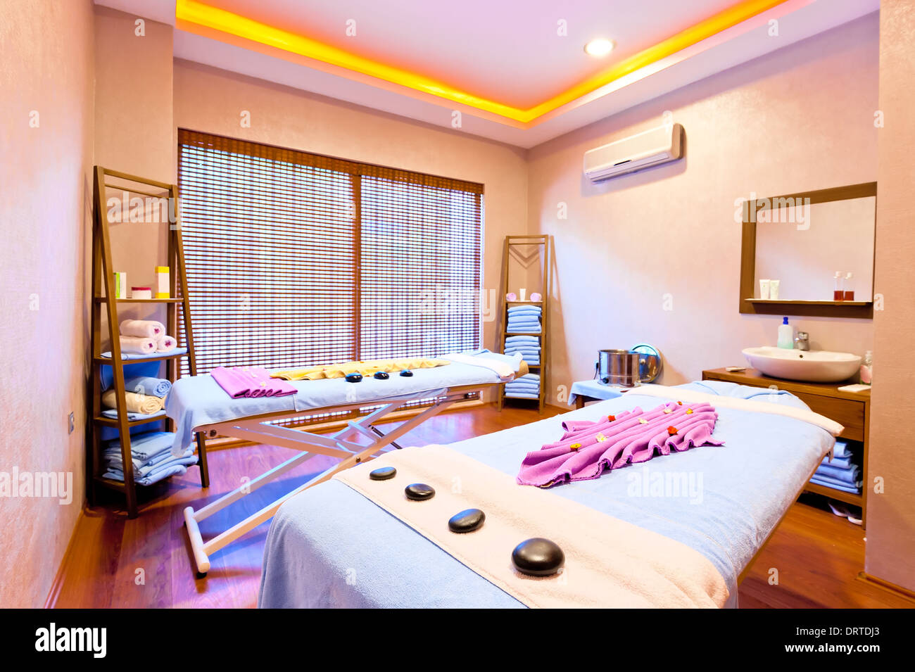 empty interior decorated spa cabinet Stock Photo - Alamy