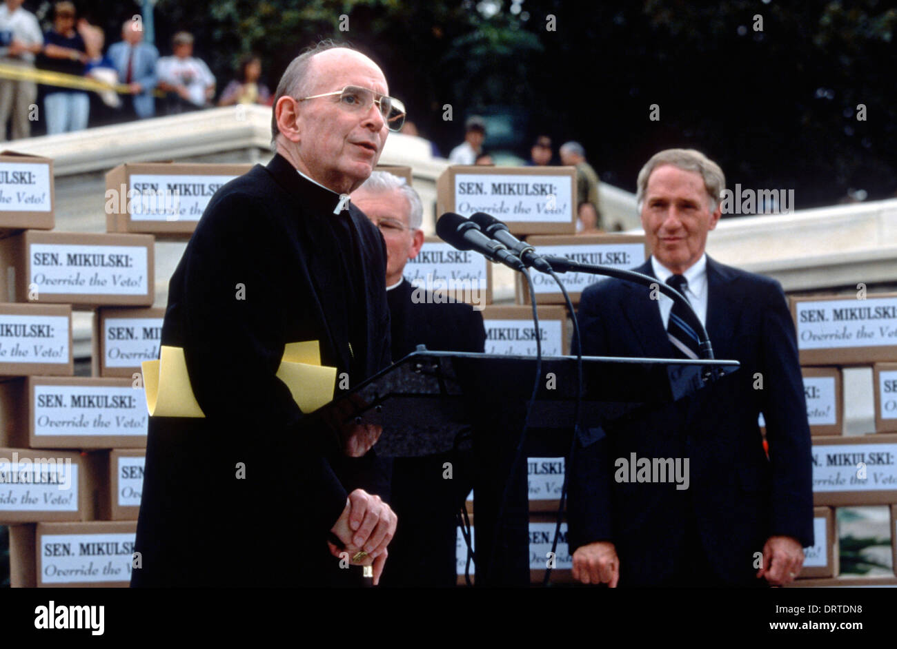 Catholic Cardinal Joseph Bernardin, Archbishop of Chicago, attends a ...