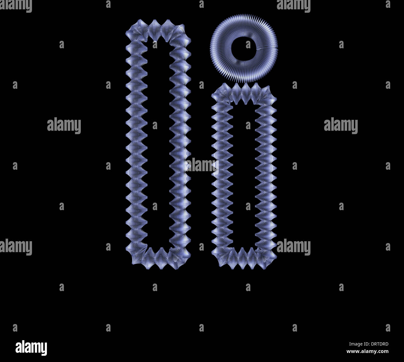 Symbol "I" from metal springs Stock Photo - Alamy
