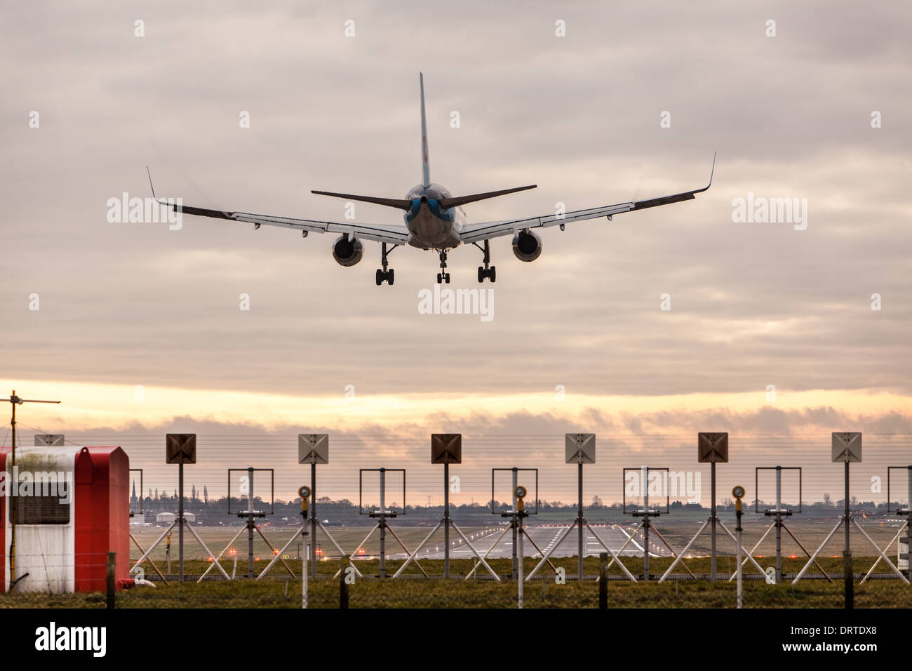Thomson Boeing 767 Aircraft Landing at Birmingham Airport, West ...