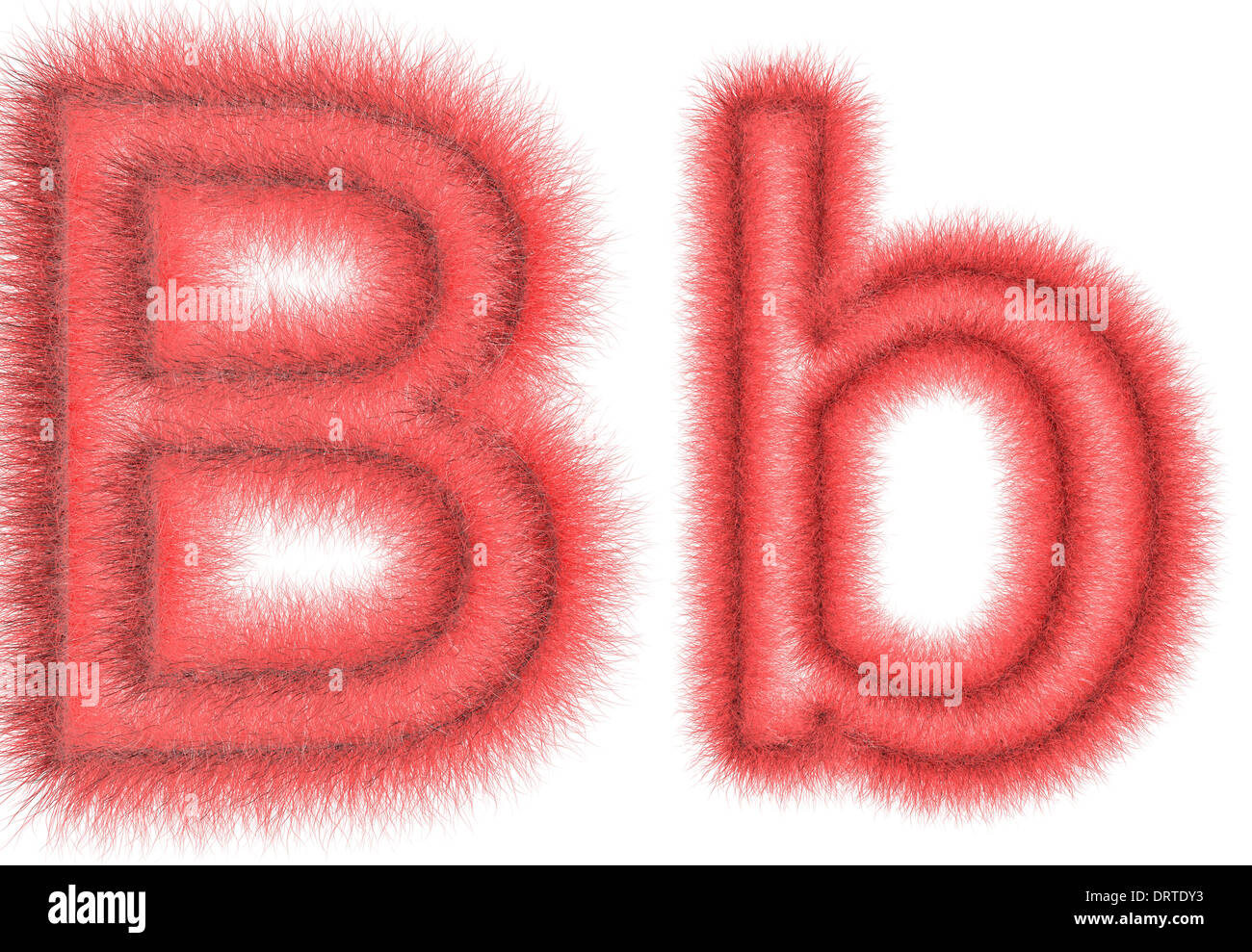 Symbol "B" from wool on the white isolated background Stock Photo - Alamy