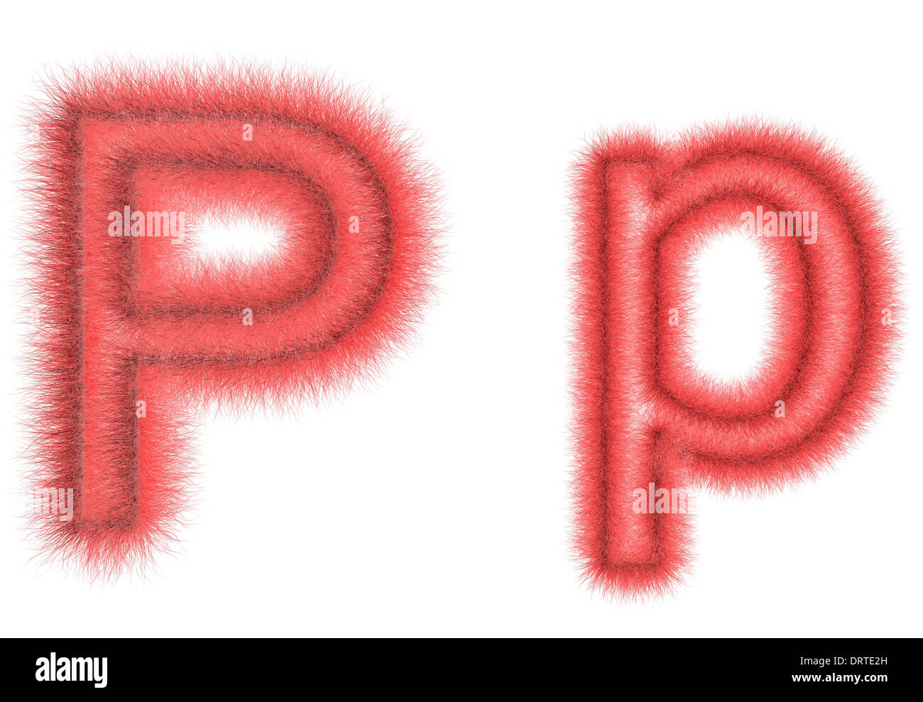 Symbol "P" from wool on the white isolated background Stock Photo - Alamy