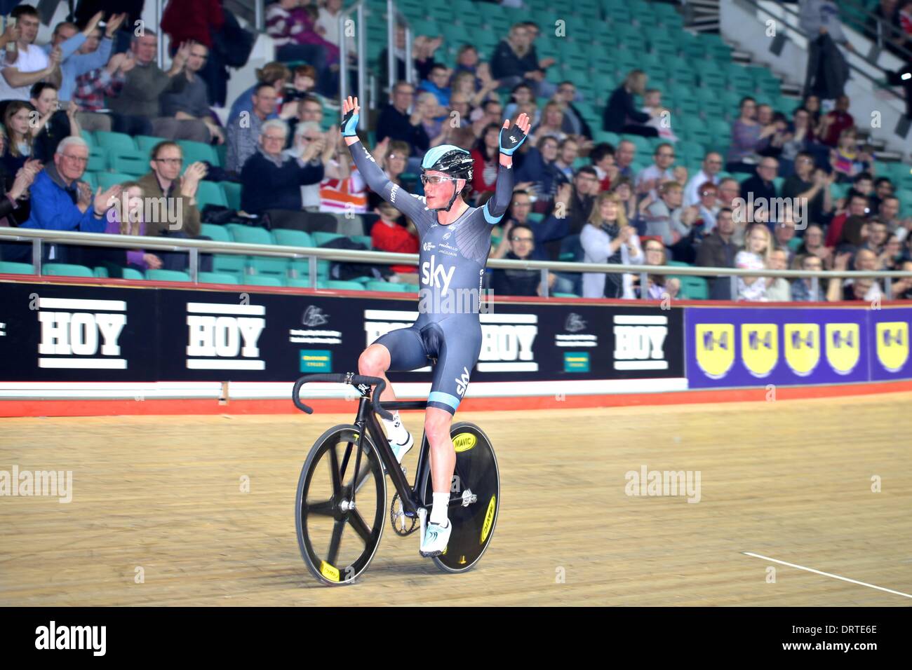 Manchester, UK. 1st February 2014. Revolution Series Track Cycling ...