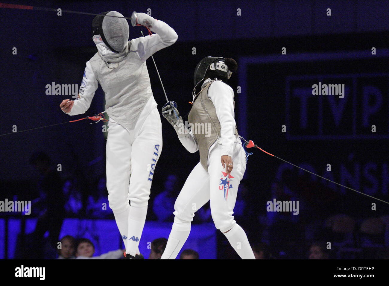 Gdansk, Poland 1st, February 2014 Arriana Errigo from Italy wins The ...