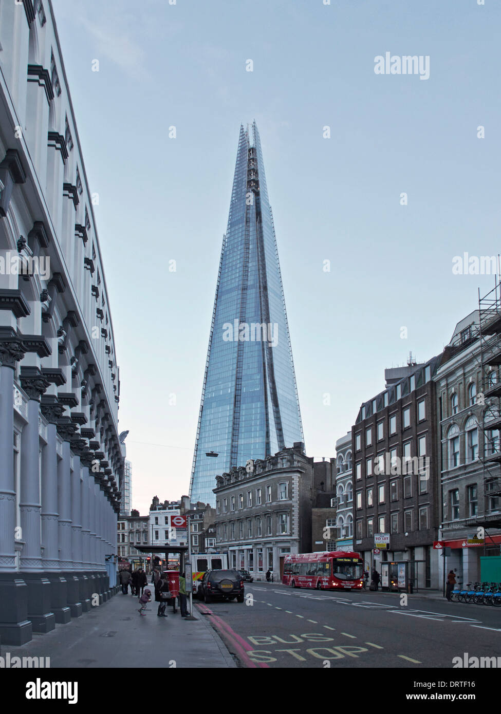 The Shard from Southwark street in the Borough London Stock Photo - Alamy