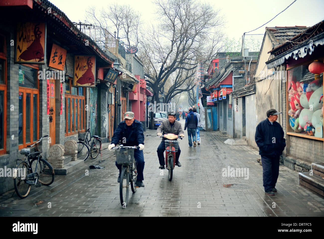 Old street view with stores Stock Photo - Alamy
