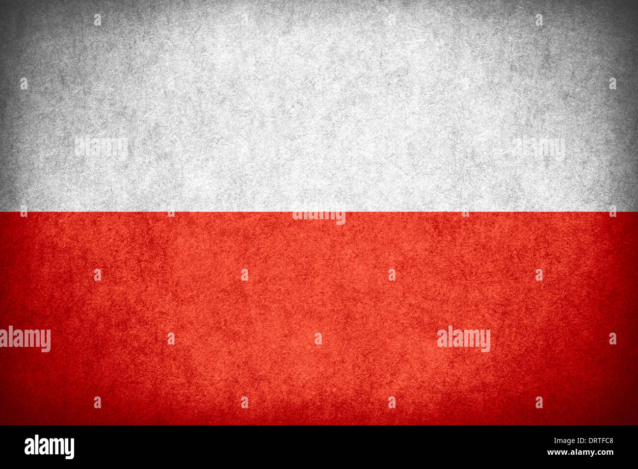flag of Poland or Polish banner on paper rough pattern texture Stock ...