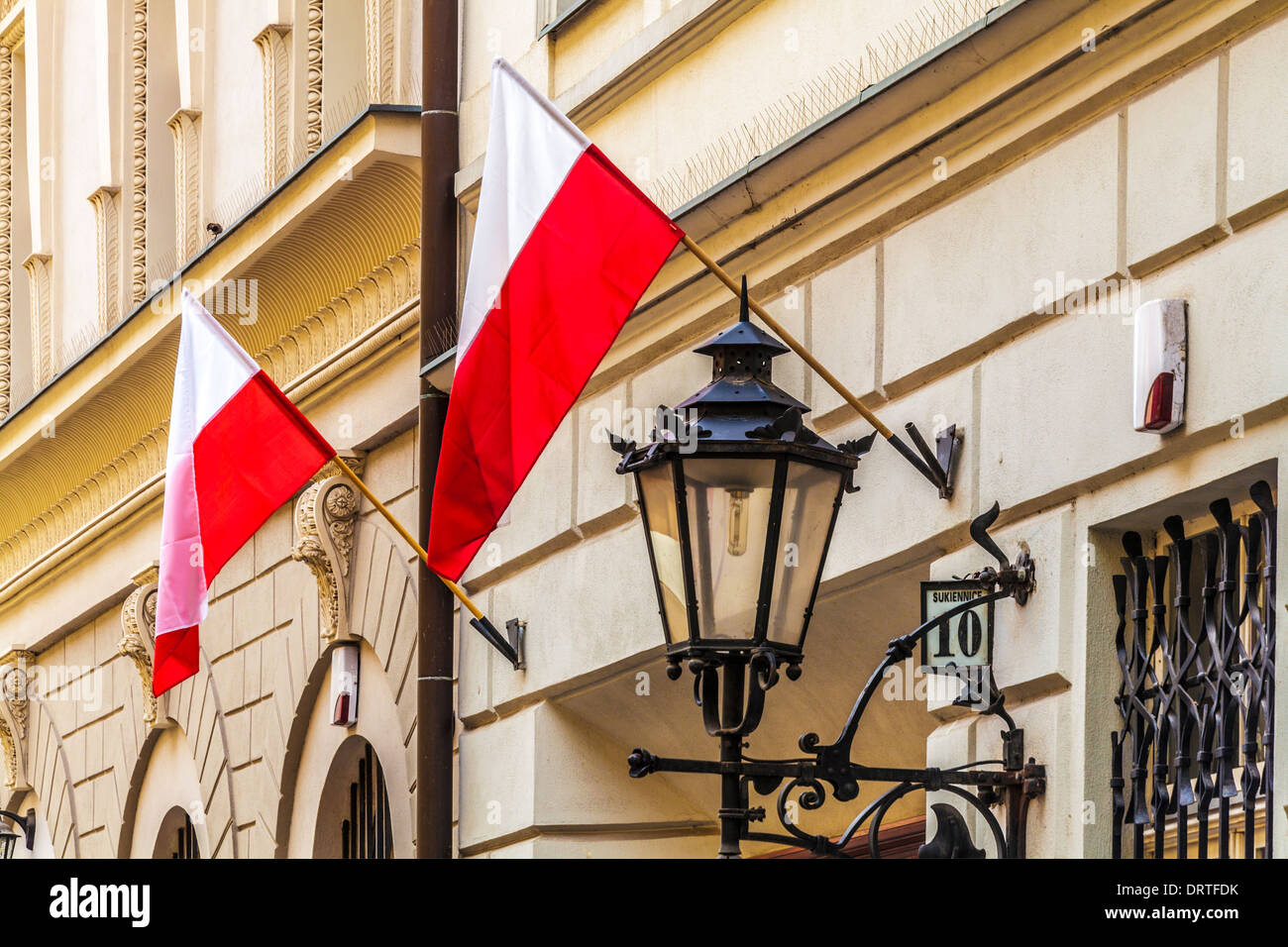 Polish flags flying from Town Council offices off the Market Square in ...