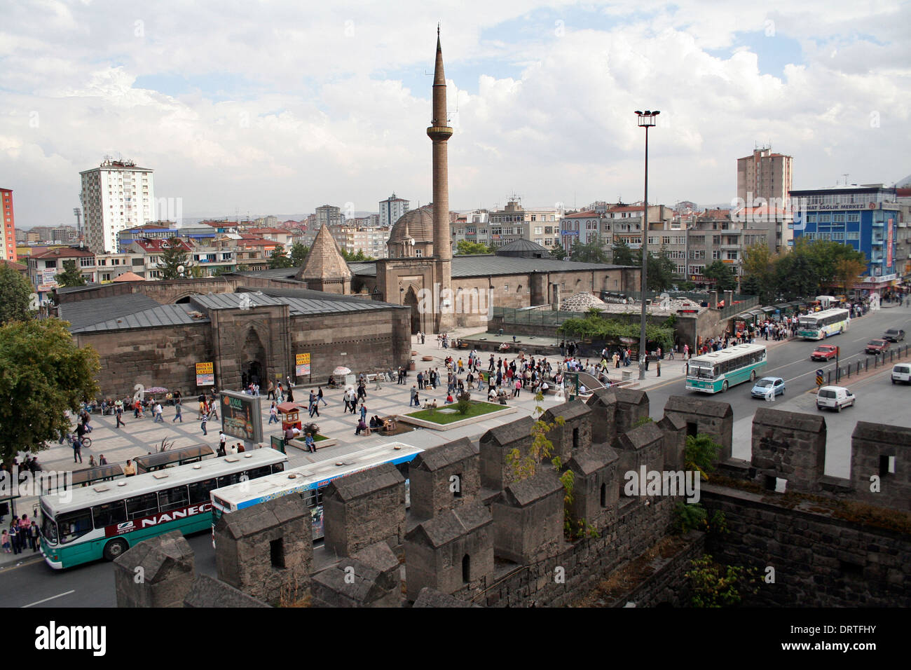 Kayseri Castle and Hunat Mosque Turkey Stock Photo - Alamy