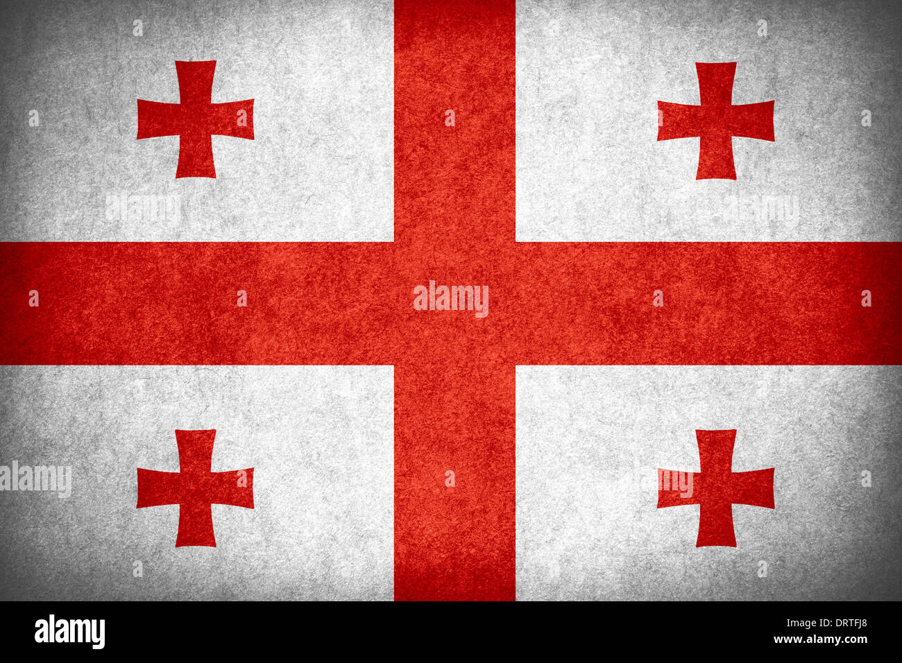 flag of Georgia or Georgian banner on paper rough pattern texture Stock ...