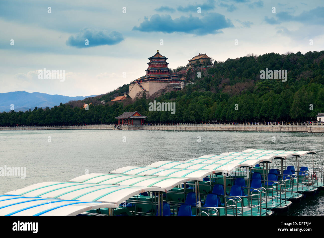 Summer Palace with historical architecture in Beijing Stock Photo - Alamy