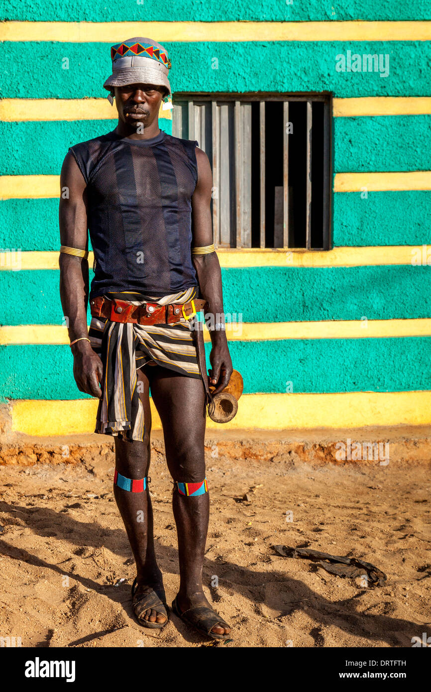 Portrait Of A Man From The Banna Tribe, Key Afar, Omo Valley, Ethiopia ...