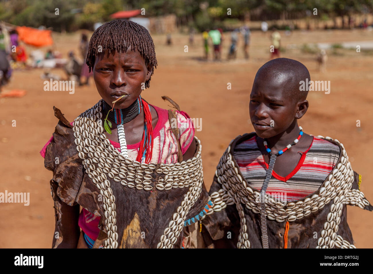 Young People From The Tsemay Tribe At The Thursday Market In Key Afar ...