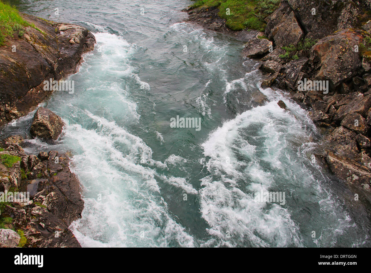 Beautiful rapids of mountain river, top view Stock Photo - Alamy