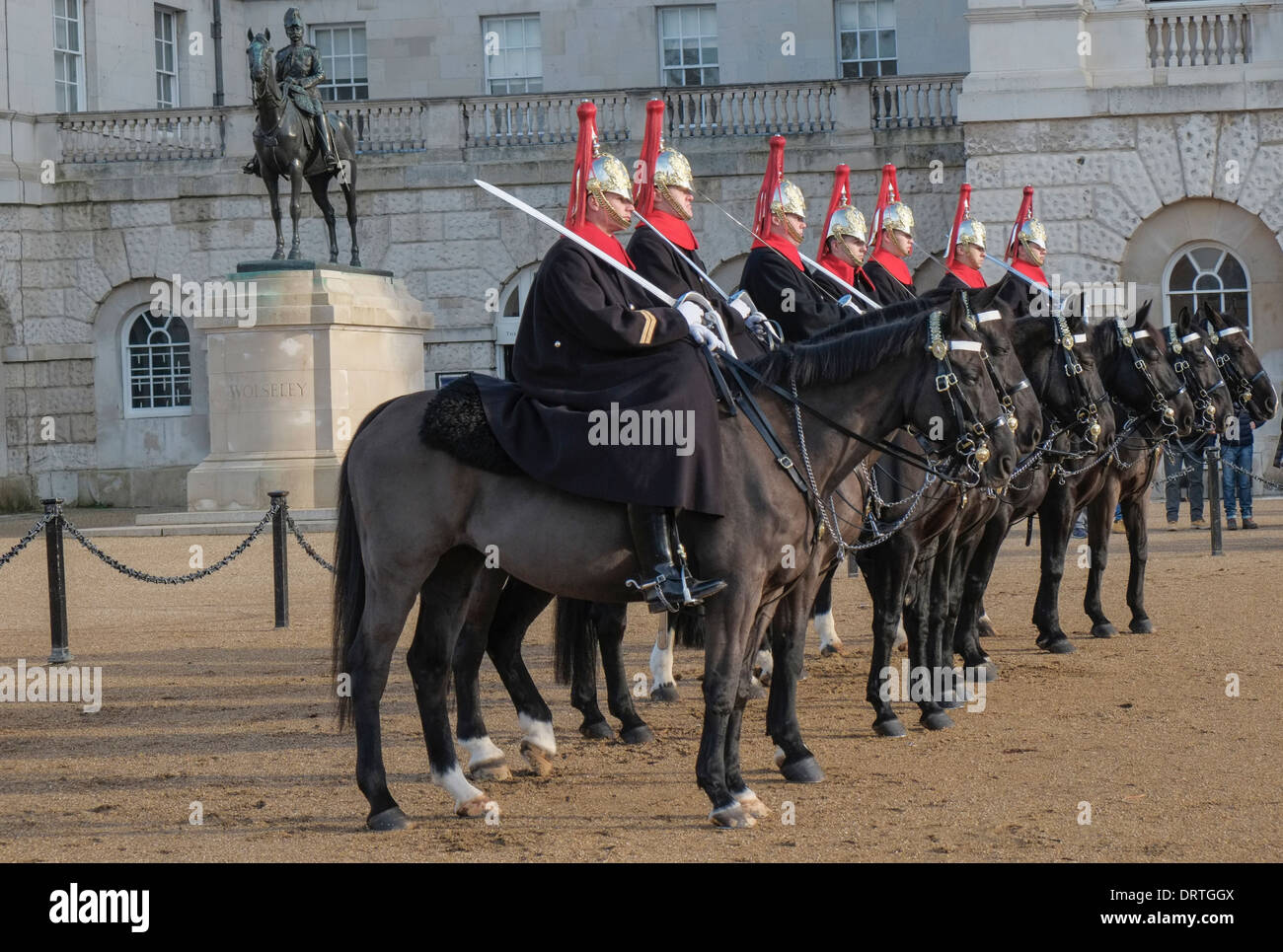 Changing of the guard Horse Guards Parade Stock Photo - Alamy