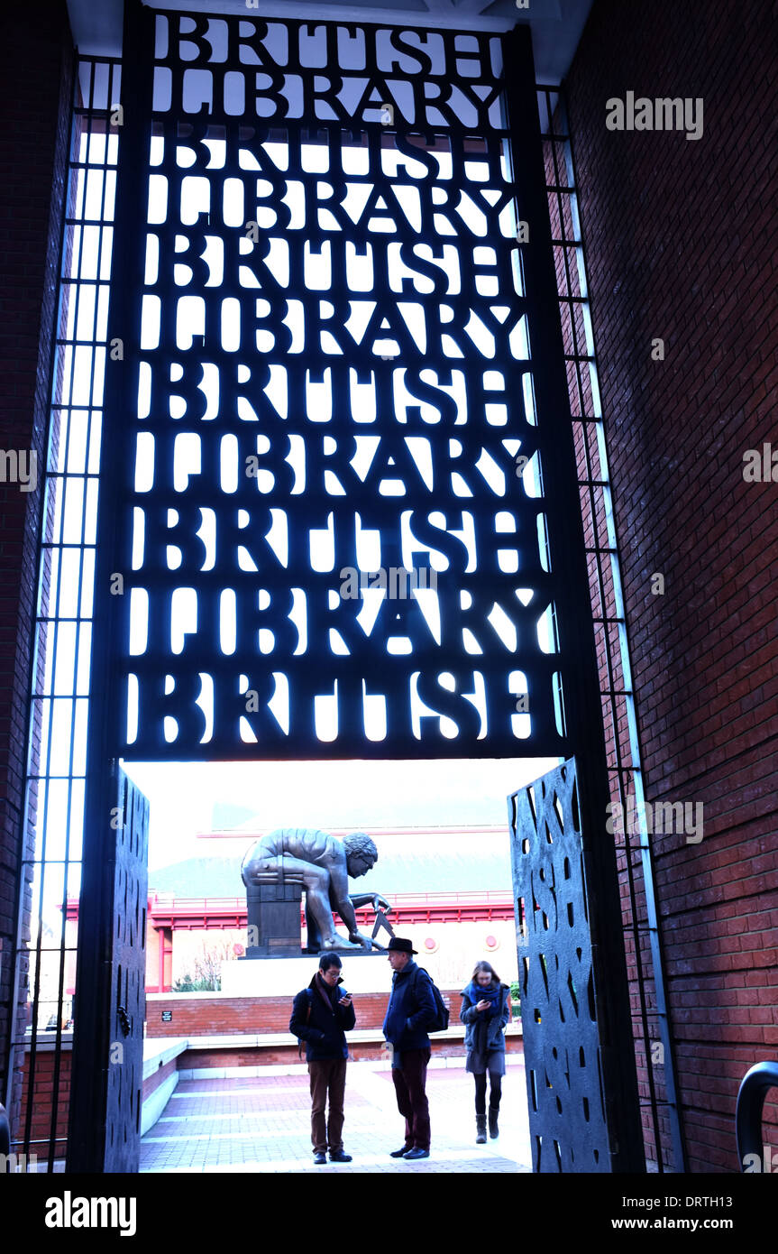 the british library in euston road london nw1 uk Stock Photo - Alamy