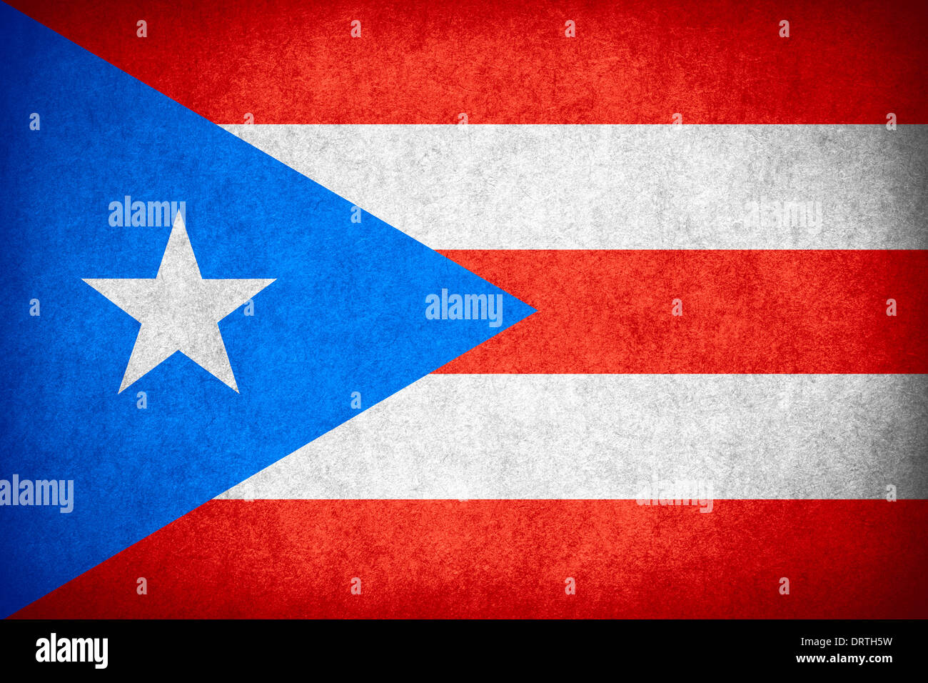 flag of Puerto Rico or Puerto Rican banner on paper rough pattern ...