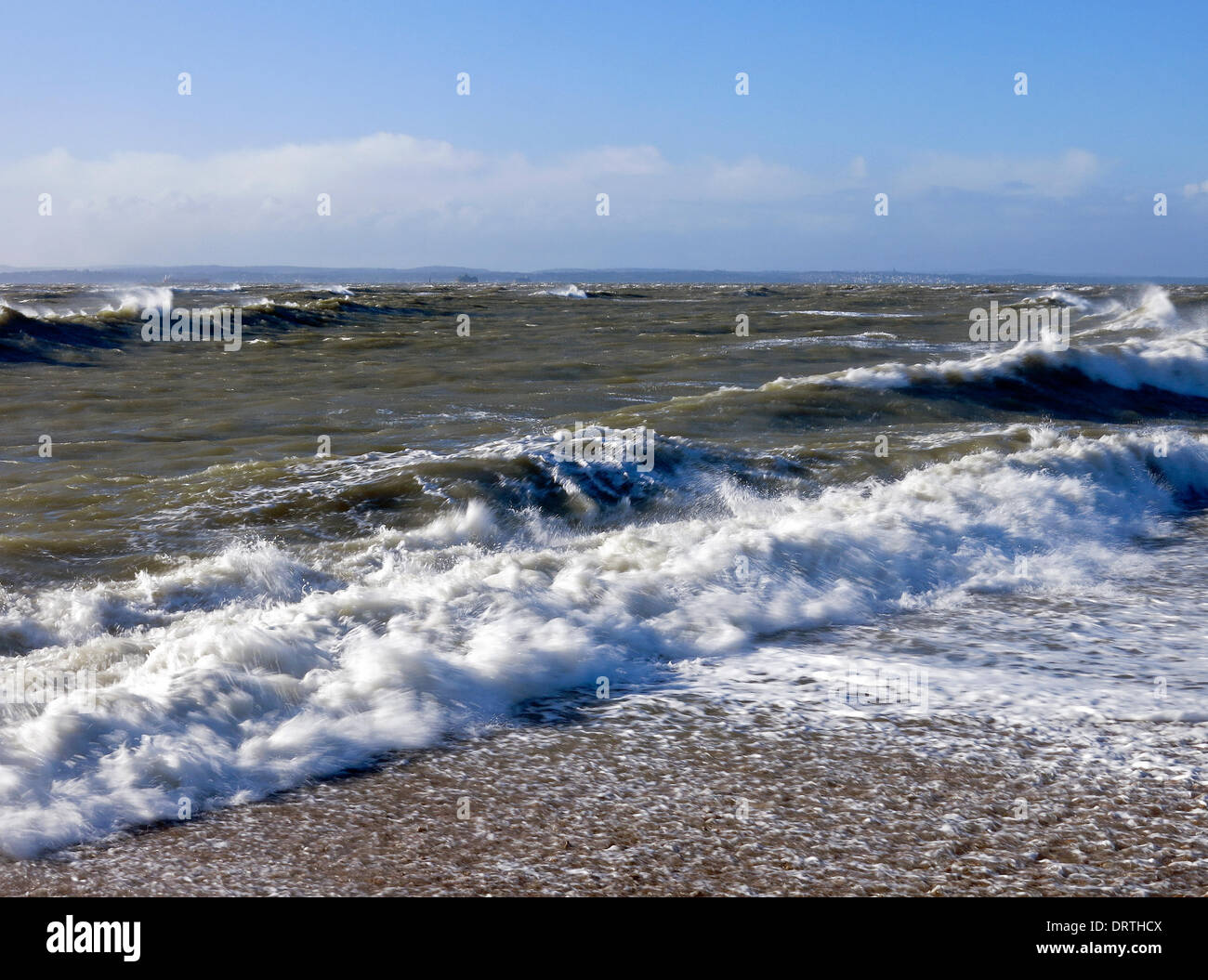 Hayling Island, Hampshire, UK. 01st Feb, 2014. Storm waves and spring ...