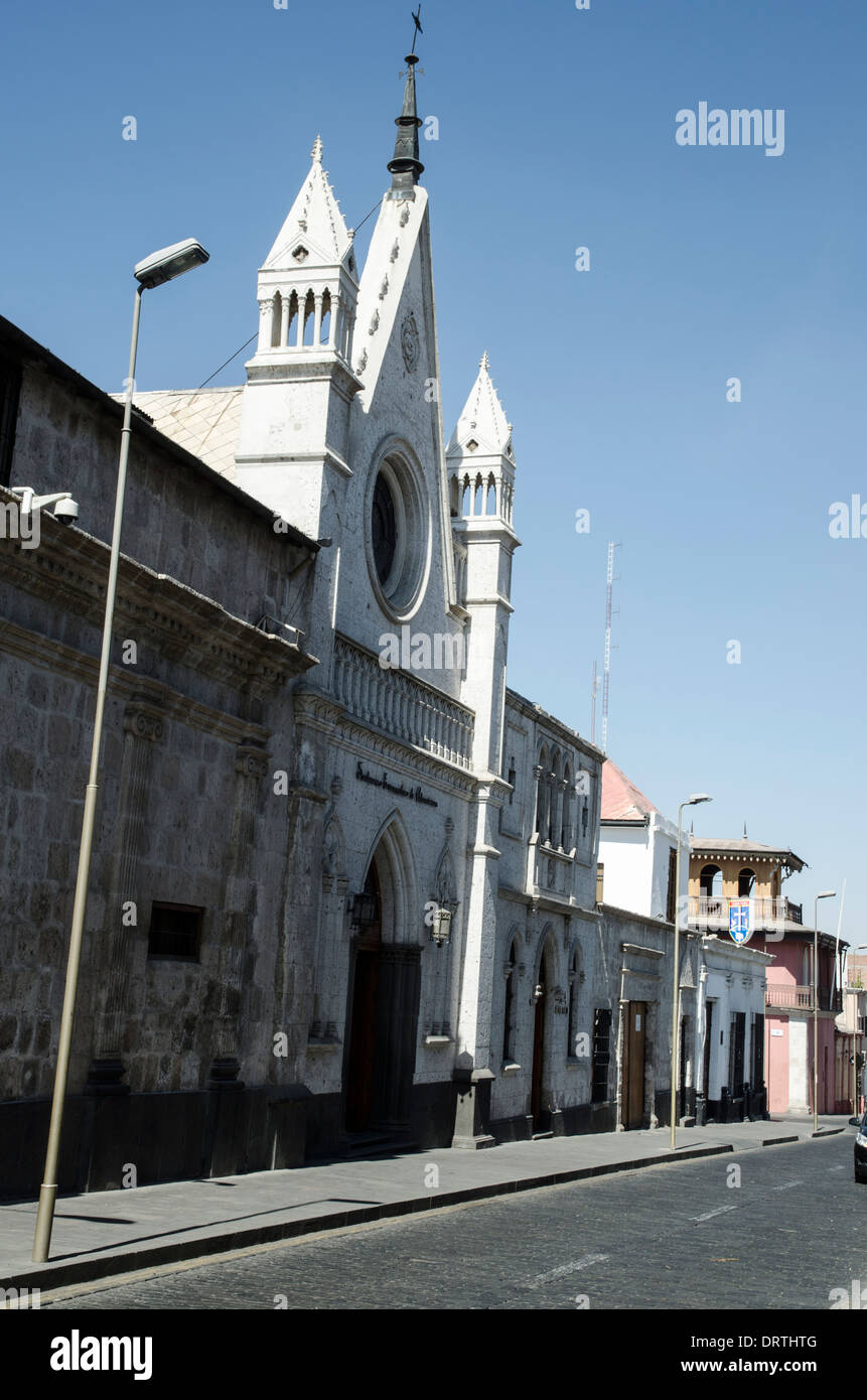 Traditional architecture in Arequipa city. Arequipa. Peru. UNESCO World ...