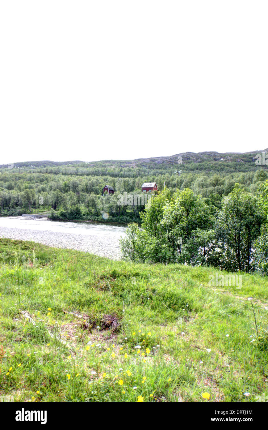 River in mountain valley hi-res stock photography and images - Alamy