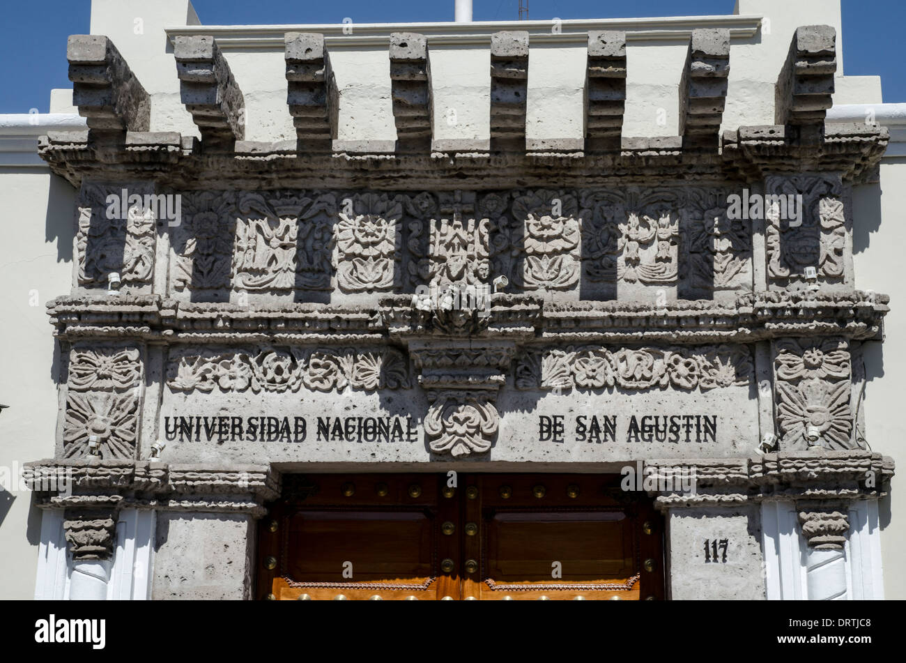 Traditional architecture in Arequipa city. Arequipa. Peru. UNESCO World ...