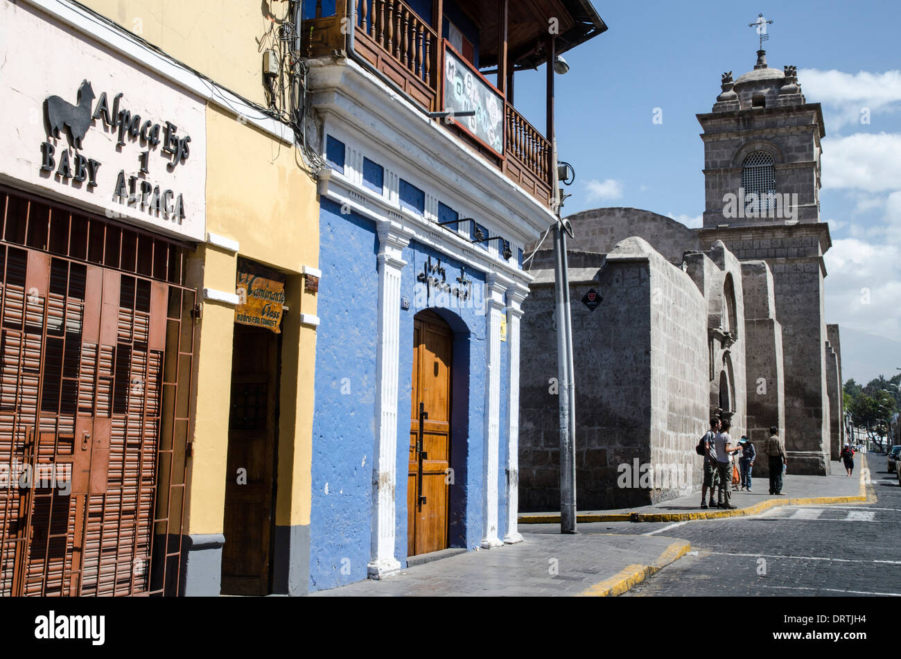 Traditional architecture in Arequipa city. Arequipa. Peru. UNESCO World ...