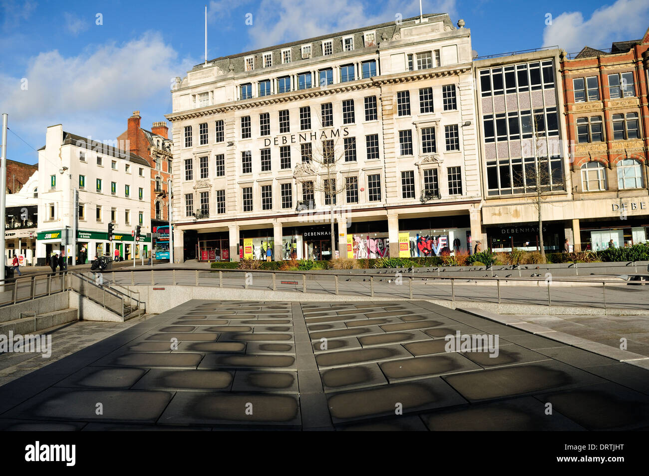 Nottingham Old Market Square Stock Photos & Nottingham Old Market ...